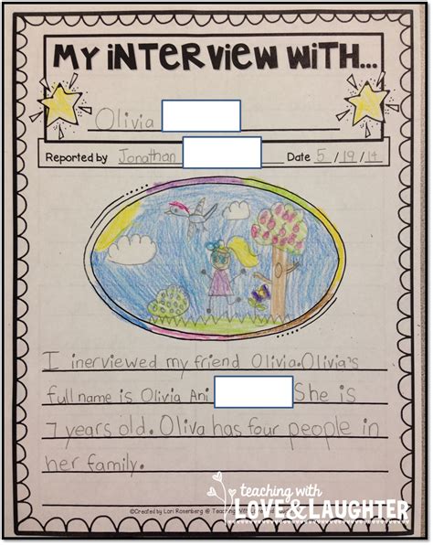 Teaching With Love And Laughter First Grade Interviews