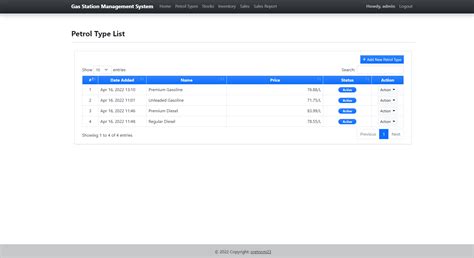 Gas Station Management System In Python Using Django Free Source Code