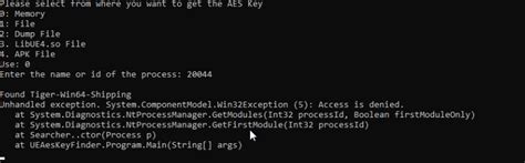 unable to find aes key for a game due to some erros · issue 28