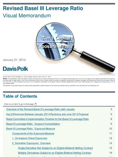 01 21 14 Revised Basel Iii Leverage Ratio Pdf Basel Iii Derivative Finance