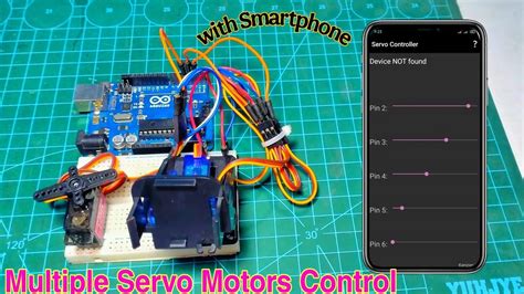 How To Control Multiple Servo Motors With Smartphone Using Otg Youtube