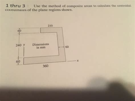 solved 1 thru 3 use the method of composite areas to