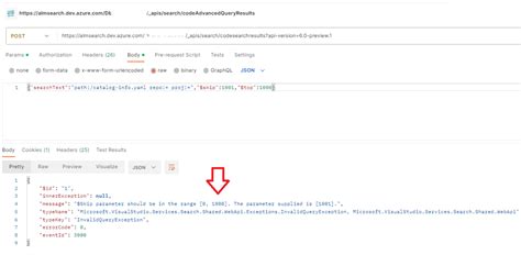 Bug Report Azure DevOps Api Changed And Has New Limits For CodeSearch Affected Plugin