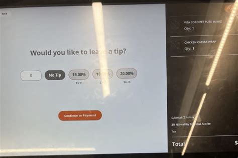 Self Checkout Machines Now Ask Customers To Tip