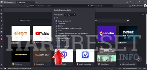 How To Clear Vivaldi Browser Browsing History HardReset Info