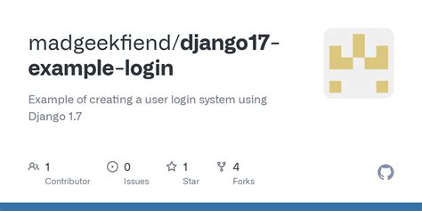 Github Madgeekfiend Django Example Login Example Of Creating A User Login System Using
