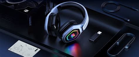 Ozeino 24ghz Wireless Gaming Headset For Pc Ps5 Ps4