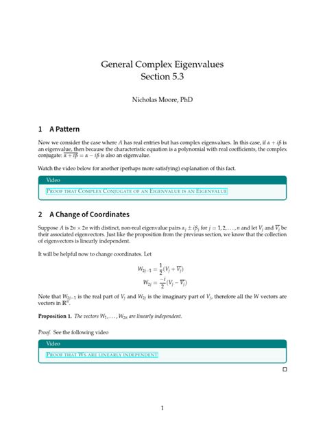 Generalcomplexeigenvalues Pdf Eigenvalues And Eigenvectors Numerical Analysis