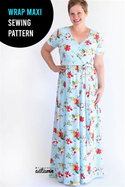 Wrap Top Maxi Dress Sewing Pattern Tutorial Artofit