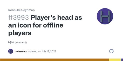 Player S Head As An Icon For Offline Players Issue 3993 Webbukkit