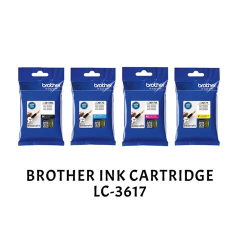 Original Brother Ink Lc 3617 Lc3617 Lc 3617 Black Cyan Magenta Yellow