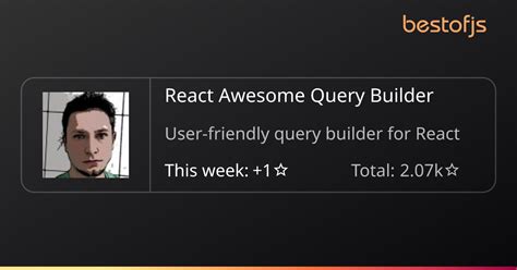 Best Of Js • React Awesome Query Builder
