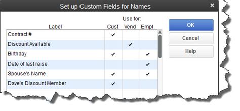 QuickBooks Custom Fields An Overview Financial Dream Team