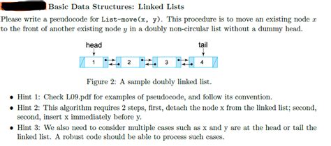 Solved Basic Data Structures Linked Lists Please Write A