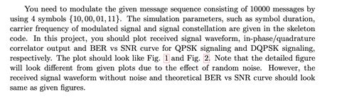 You Need To Modulate The Given Message Sequence