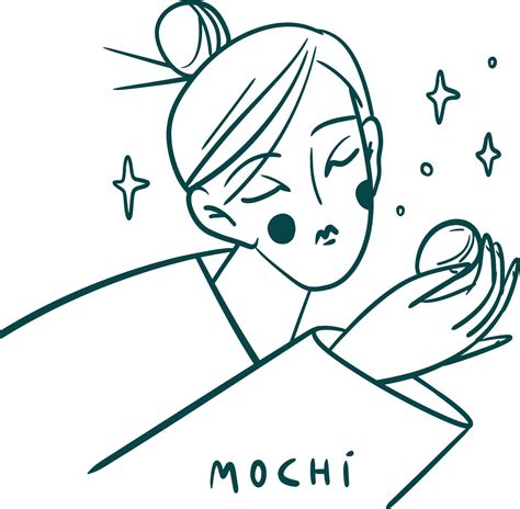 Cute Girl With Mochi Magic Illustration 18986549 Vector Art At Vecteezy