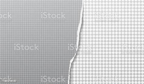 찢어진 찢어진 부드러운 그림자와 흰색과 어두운 회색 사각형 종이의 찢어진 조각 텍스트의 배경입니다 벡터 일러스트레이션 0명에