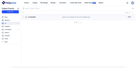 Setup Helpwise Sms Inbox From Dialpad Number Helpwise Product Updates