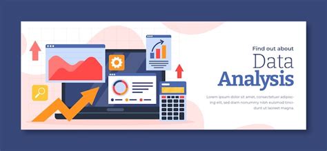 Free Vector Hand Drawn Data Analysis Facebook Template