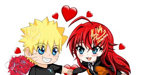 Naruto Uzumaki Rias Gremory Chibi Narutoxrias ♥narurias Chibi 3 Pixiv