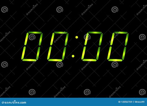 Digital Countdown At Zero Stock Image Image Of Clock 12056759
