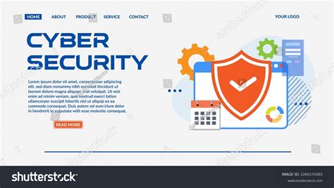 Cyber Security Web Application Security Management Stock Vector