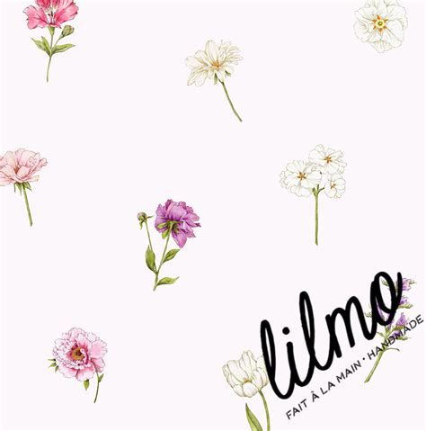 Seamless Minimalist Mini Flower Pattern On White Digital Paper 6 Inches Wide By 6 Inches