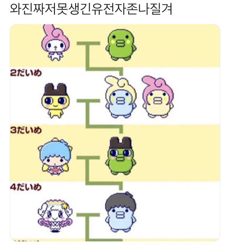 투디갤 ㅇㄴ ㅋㅋㅋㅋㅋ 다마고치 못생긴 유전자 파워 우성임ㅋㅋㅋ