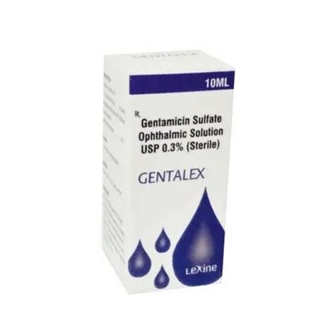 Gentalex Allopathic Gentamicin Sulphate Ophthalmic Solution Usp
