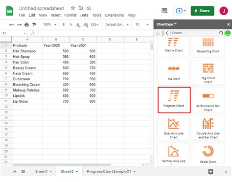 How To Create Google Sheets Progress Bar Chart Easy Steps