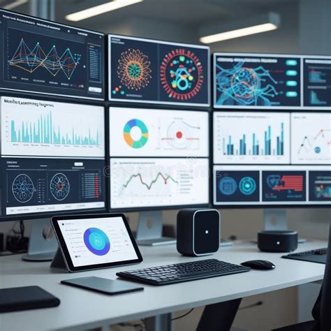 Advanced Analytics Setup Multiple Screens For Data Visualization