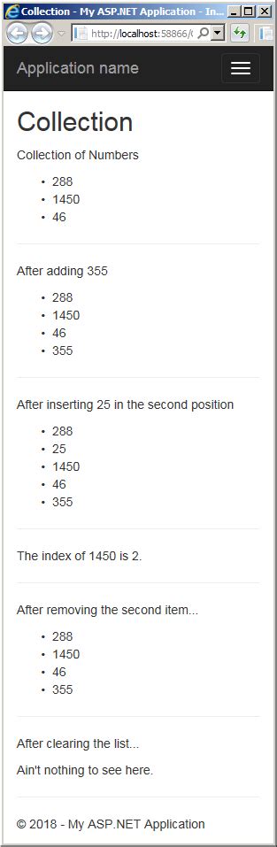 Lesson Introduction To The Collection Class