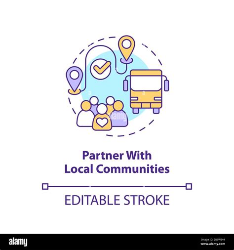 Partner With Local Communities Concept Icon Stock Vector Image And Art Alamy