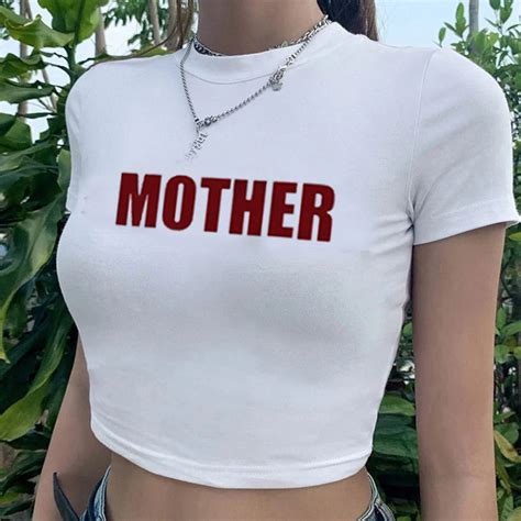 Letter Print Y2k Trashy Fairy Grunge Yk2 Crop Top Woman Yk2 Graphic