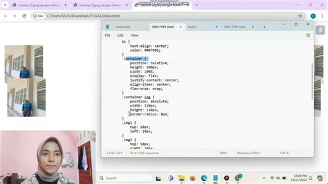 Coding Html Menggunakan Inline Css Internal Css Dan External Css Youtube