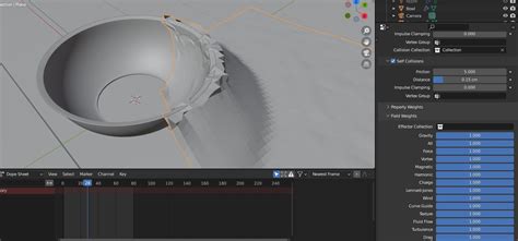 animation cloth sim clipping into collision object blender stack