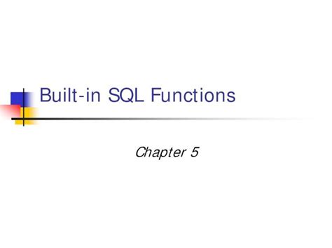 Pdf Built In Sql Functions Drexel University Built Exception Exception Handling