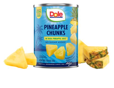 Dole Pineapple Chunks 100 Juice 20 Oz Canasta Express
