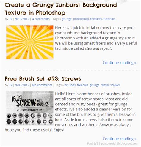 Post 1 8 Display Post Thumbnails For Post Summaries In Blogger