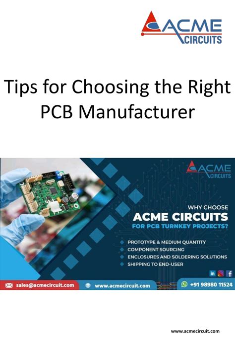 PPT Tips For Choosing The Right PCB Manufacturer PowerPoint Presentation ID