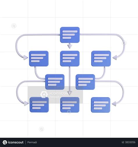 Flowchart 3d Illustration Download In Png Obj Or Blend Format
