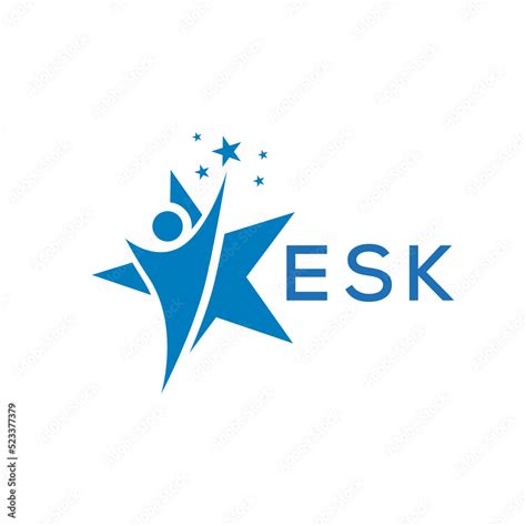 Esk Letter Logo White Background Esk Business Finance Logo Design