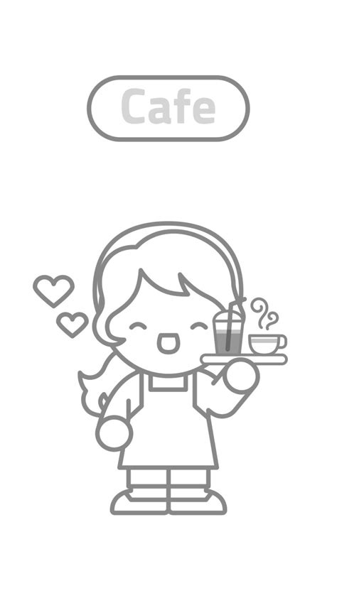 카페 캐릭터 일러스트 2 Nowyoung 네이버 Ogq마켓