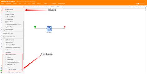 using reports as flow steps implement reports