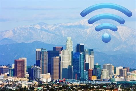 글로벌 이코노미 La 시 전체가 무료 와이파이 존