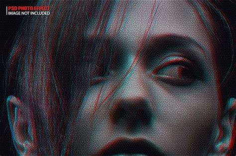 Premium PSD RGB Color Split Channel Photo Effect