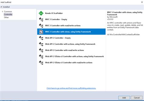 code first entity framework with asp