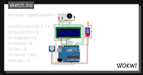 Gas Detector Copy Wokwi Esp32 Stm32 Arduino Simulator