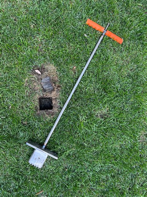 Sod Plugger Heavy Duty Design Sod Plug Hole Maker Grass Plug Tool