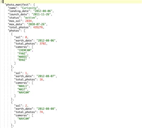 Objective C Unable To Decode Array Of Photos From Mars Api Stack Overflow